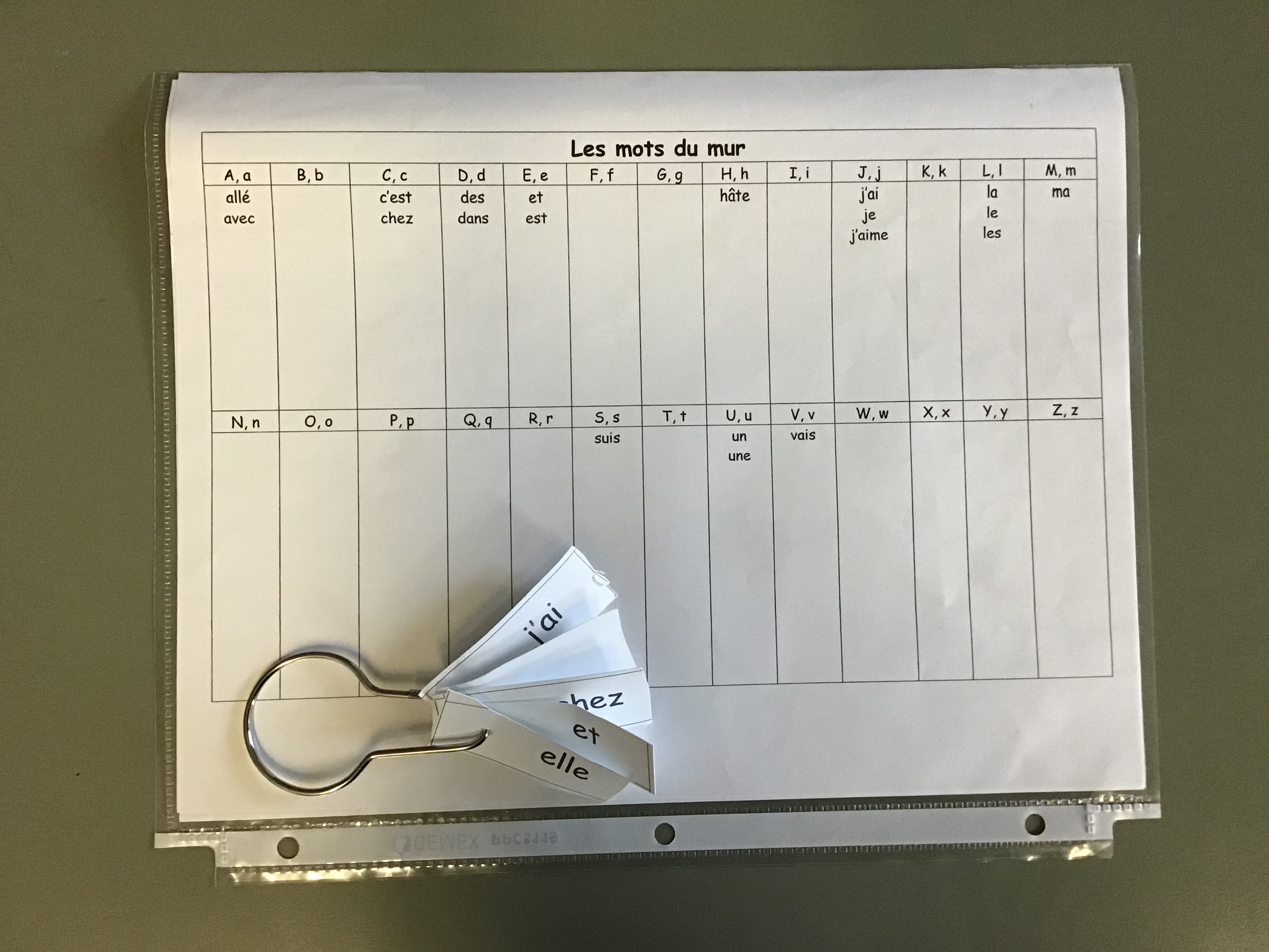 Le mur de mots – Les ateliers d'écriture et de lecture au primaire