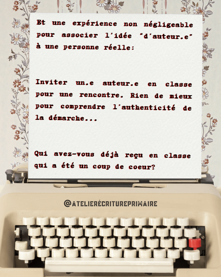 Les ateliers d'écriture et de lecture au primaire – Inspiré de la ...